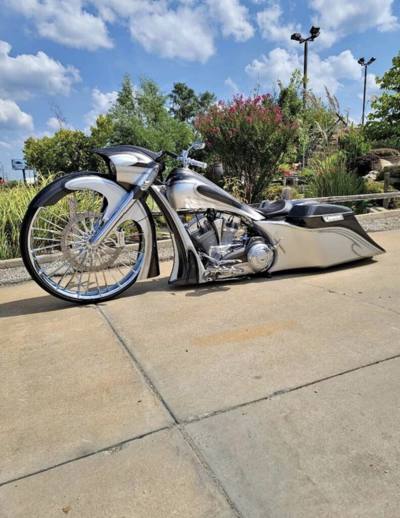 Raked Dagger Nacelle – CylentCycles | Custom Bagger Bags